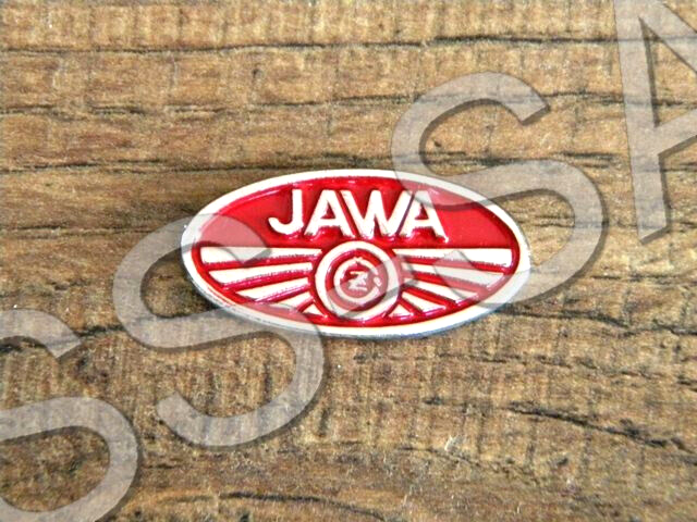 JAWA VEST PIN LAPEL HAT BADGE MOTORCYCLES ~1-1/4" x 5/8" RACING ...