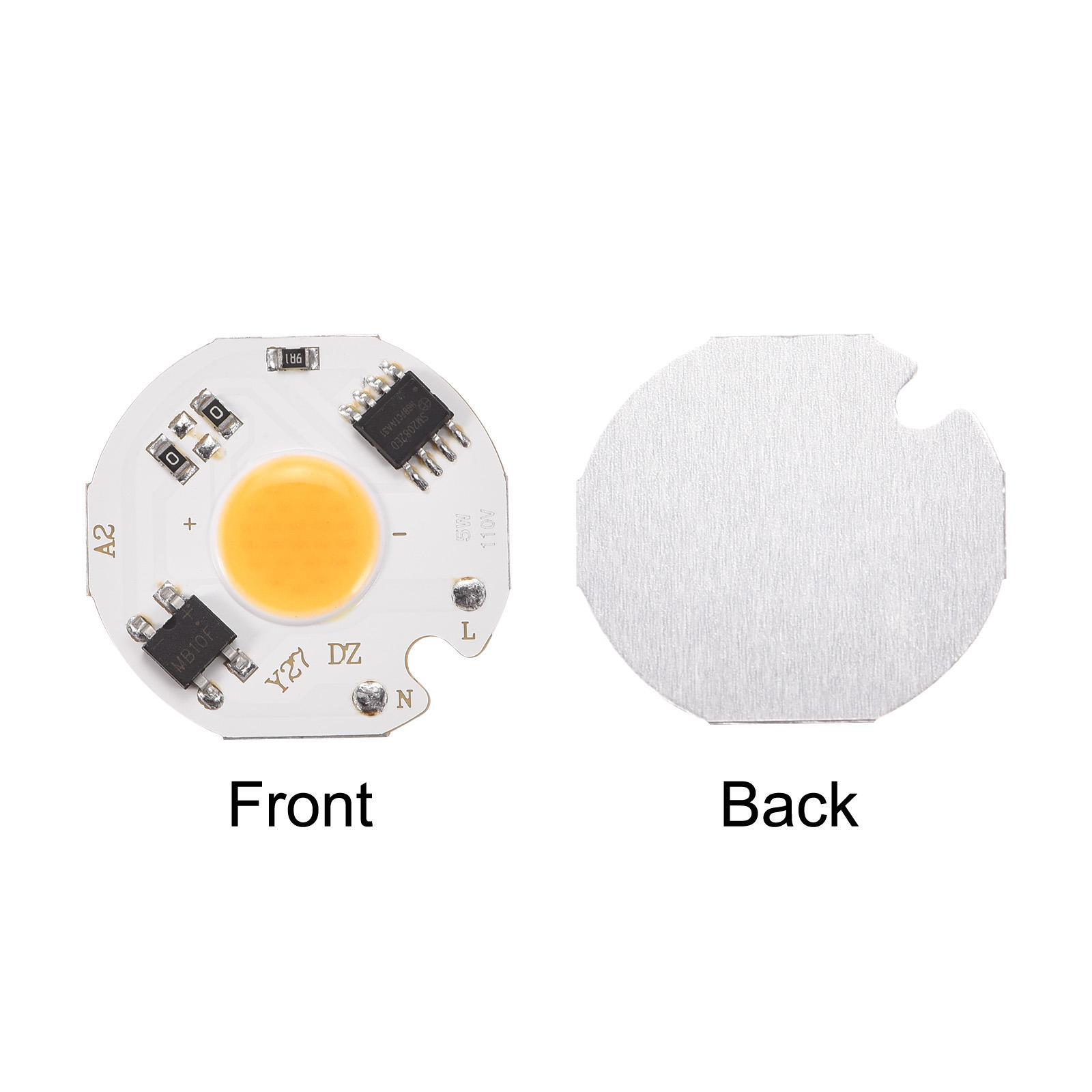 LED Chip Bulb 110V 5W Warm White 3000-3200K High Power Floodlight Lamp ...