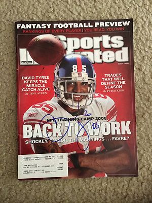 David Tyree Signed Sports Illustrated Magazine Autographed | eBay