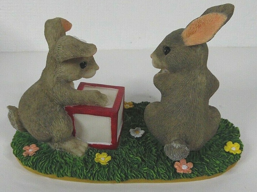 Charming Tails There's No Us Without U w/ Box 89/703 Fitz & Floyd Bunny ...