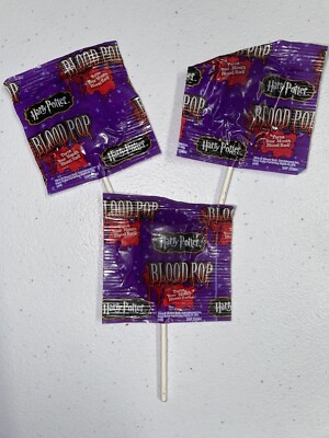 Harry Potter: Blood Pops Lollipops (Set Of 3) AUTHENTIC Potter Candy ...