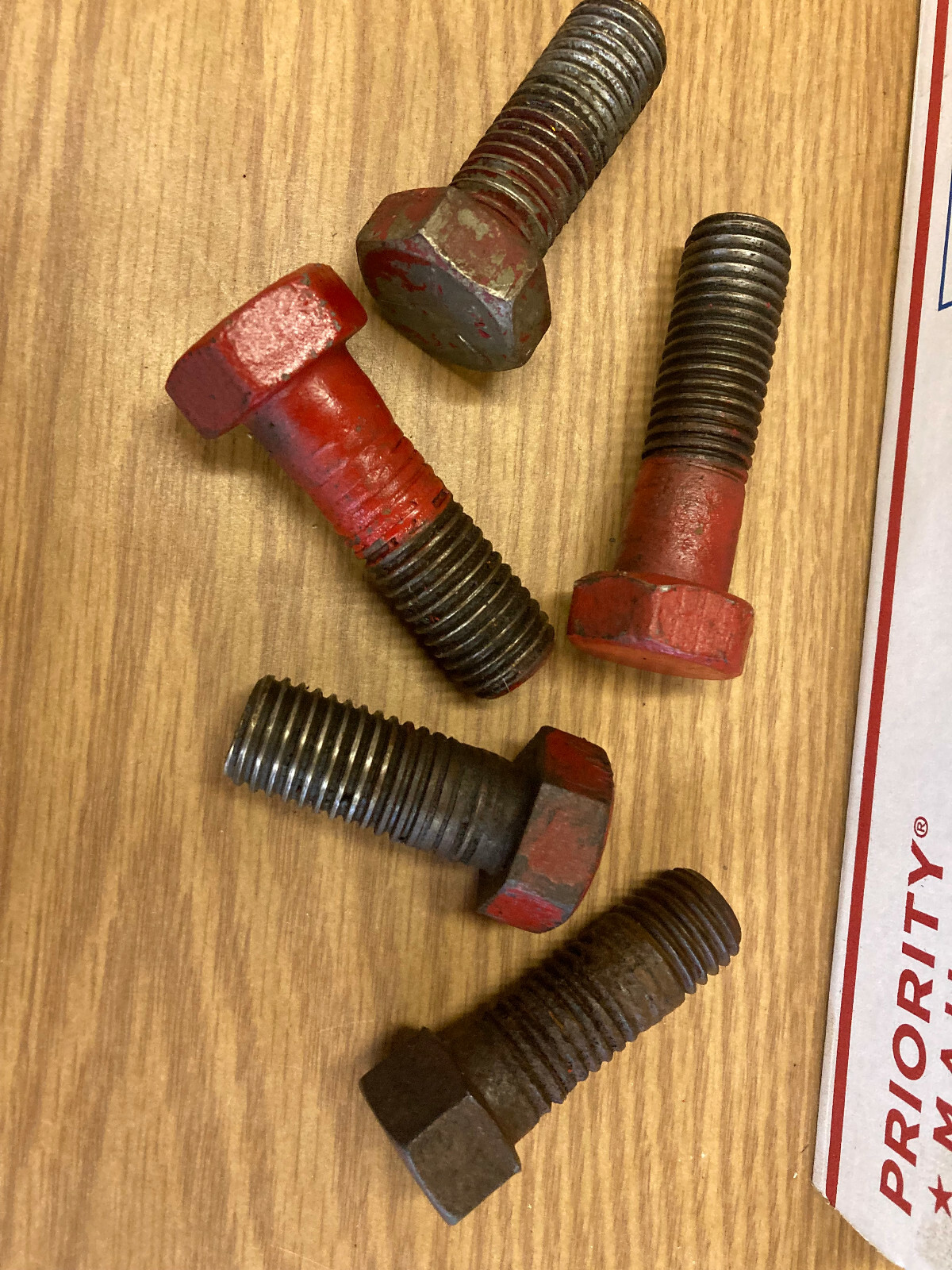 Lot of 5 IH Factory Dot Head Bolts + Misc Bolts for Farmall Tractors ...