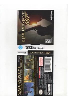 Goldeneye 007 Nintendo DS ARTWORK ONLY Authentic Original | eBay