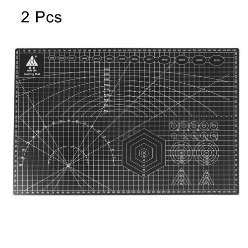 17.7" x 11.8" Cutting Mats 2pcs Rotary Fabric Double Sided for Sewing ...