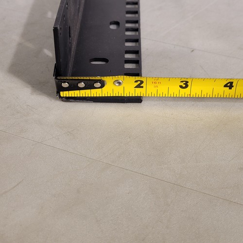Lowell L212-24 Metal Rack Rails Pair Black Build a Rack Standard 14U | eBay