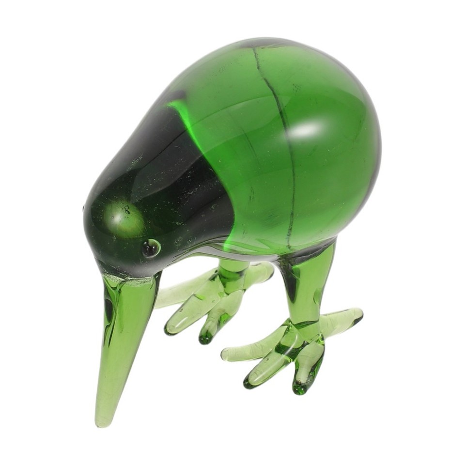 Decorative Crystal Bird Statue: Cartoon Kiwi Bird Figurine - Tabletop ...