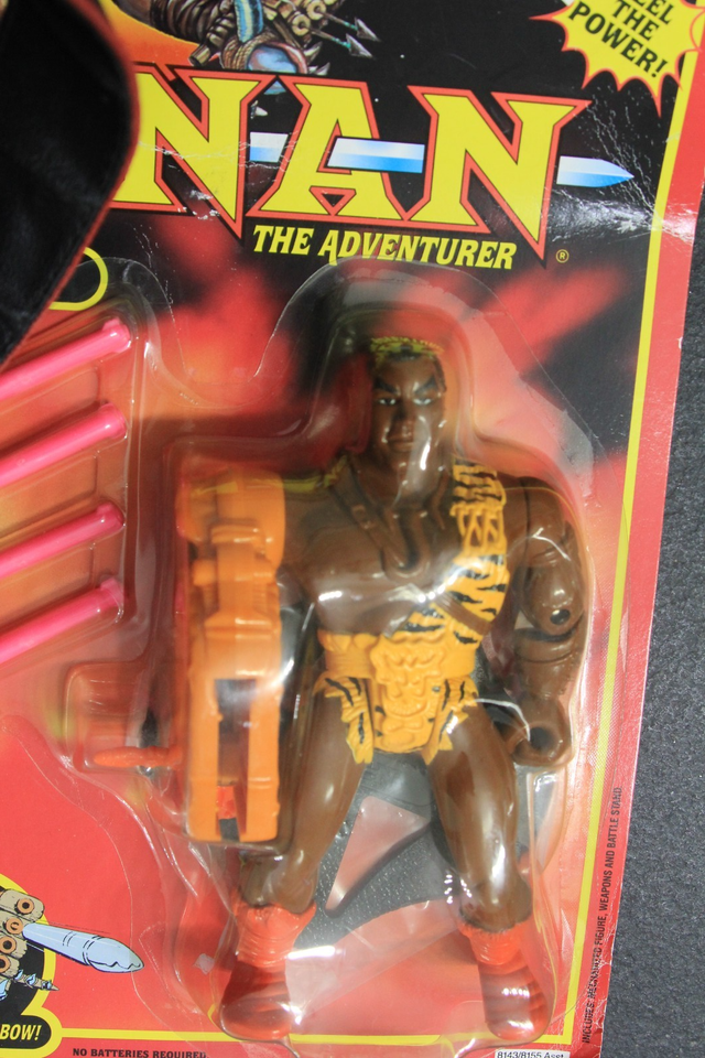1992 HASBRO CONAN THE ADVENTURER ZULA DART FIRING FIGURE MINT ON CARD ...