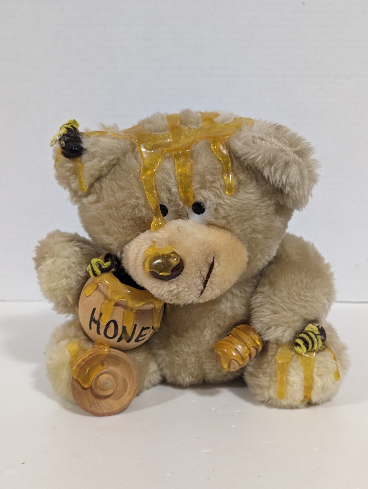 Vintage Cranky Yankee Honey Bear Bunch Plush Stuffed Animal Laura Orzek ...