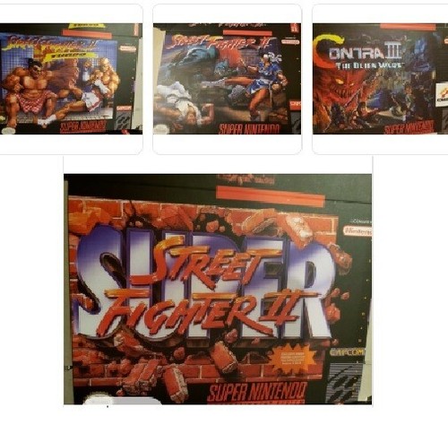 Game SNES Box super nintendo new case street fighter ii 2 SF2 Turbo ...