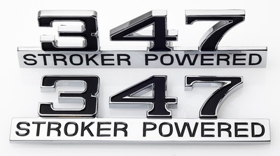 347 Stroker Power Badge Emblems Mustang 289 302 Windsor 1969 1970 69 70 ...