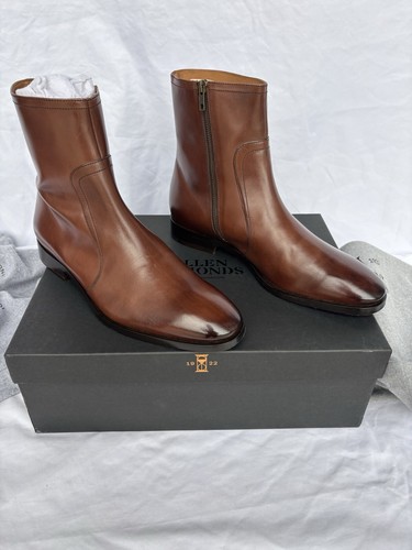 Allen Edmonds "SIENA" Men's Side-Zip Leather Boots 10.5 D Chili USA ...