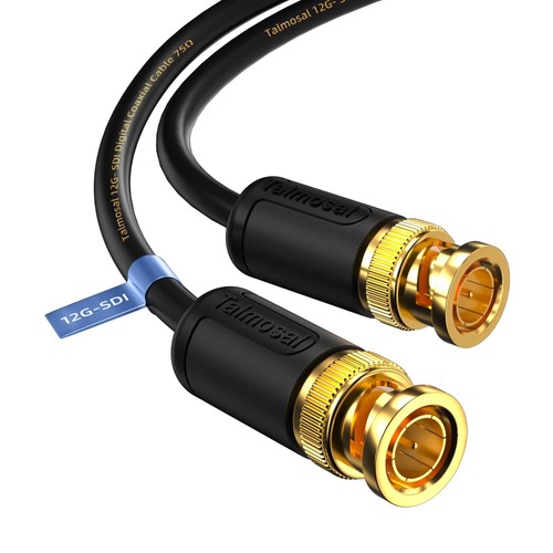 12 G SDI Cable 15 ft, RG11 Coax 4K BNC Cable for HD-SDI/3 G-SDI/6 G-SDI ...