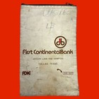 First National Bank Dallas Money Bag en vente | eBay