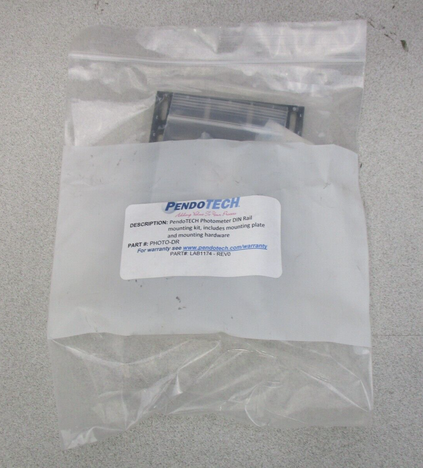 PendoTECH UV-VIS-NIR Photometer w/ DIN Rail Mounting Kit *untested ...