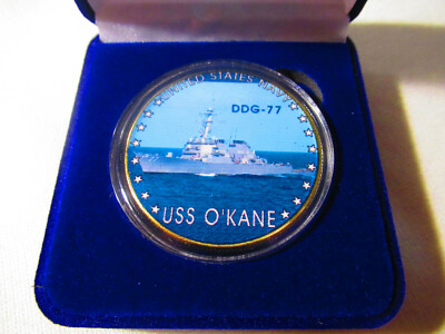 US NAVY - USS O'KANE (DDG-77) Challenge Coin w/ Presentation Box | eBay