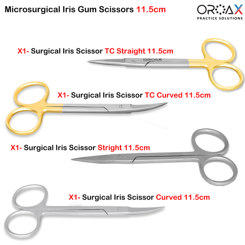 Dental Surgical Dissecting Operating Tissues Gum Suture Iris Scissors TC 11.5cm | eBay