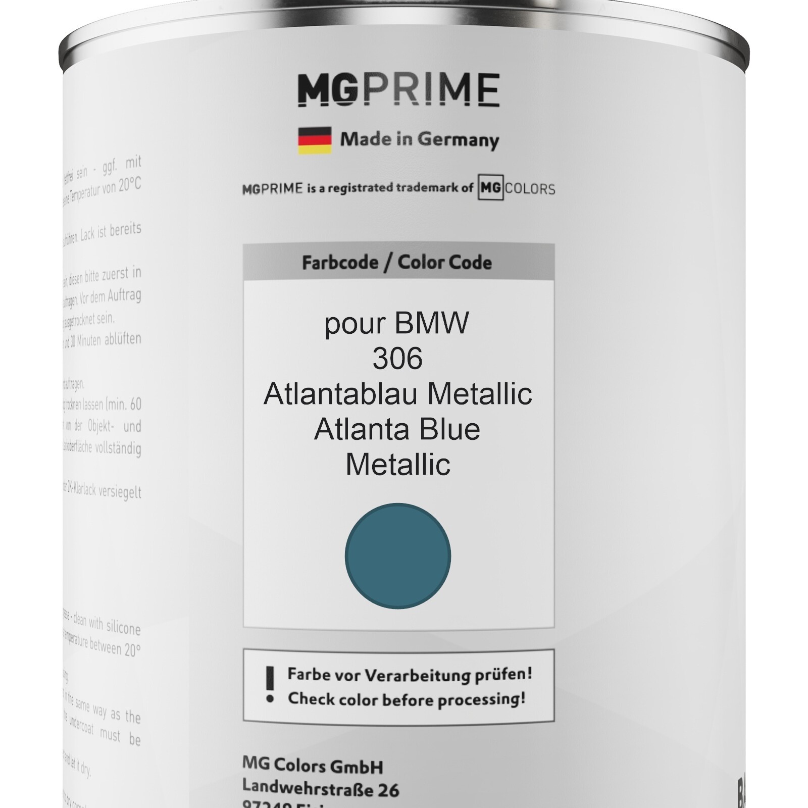 Peinture Voiture kit de pot pour BMW 306 Atlantablau Metallic 2,5l | eBay