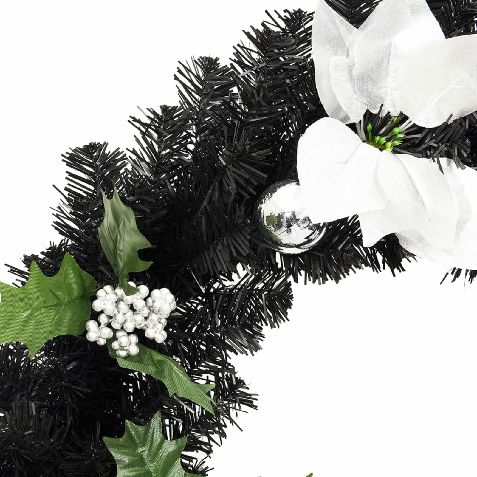 Christmas Wreath with Black 60 PVC Z7C1 | eBay