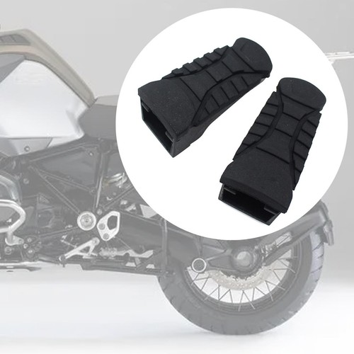2x Motorcycle Rear Rubber Footrest Coves Footpeg Covers for R1200GS Adv ...