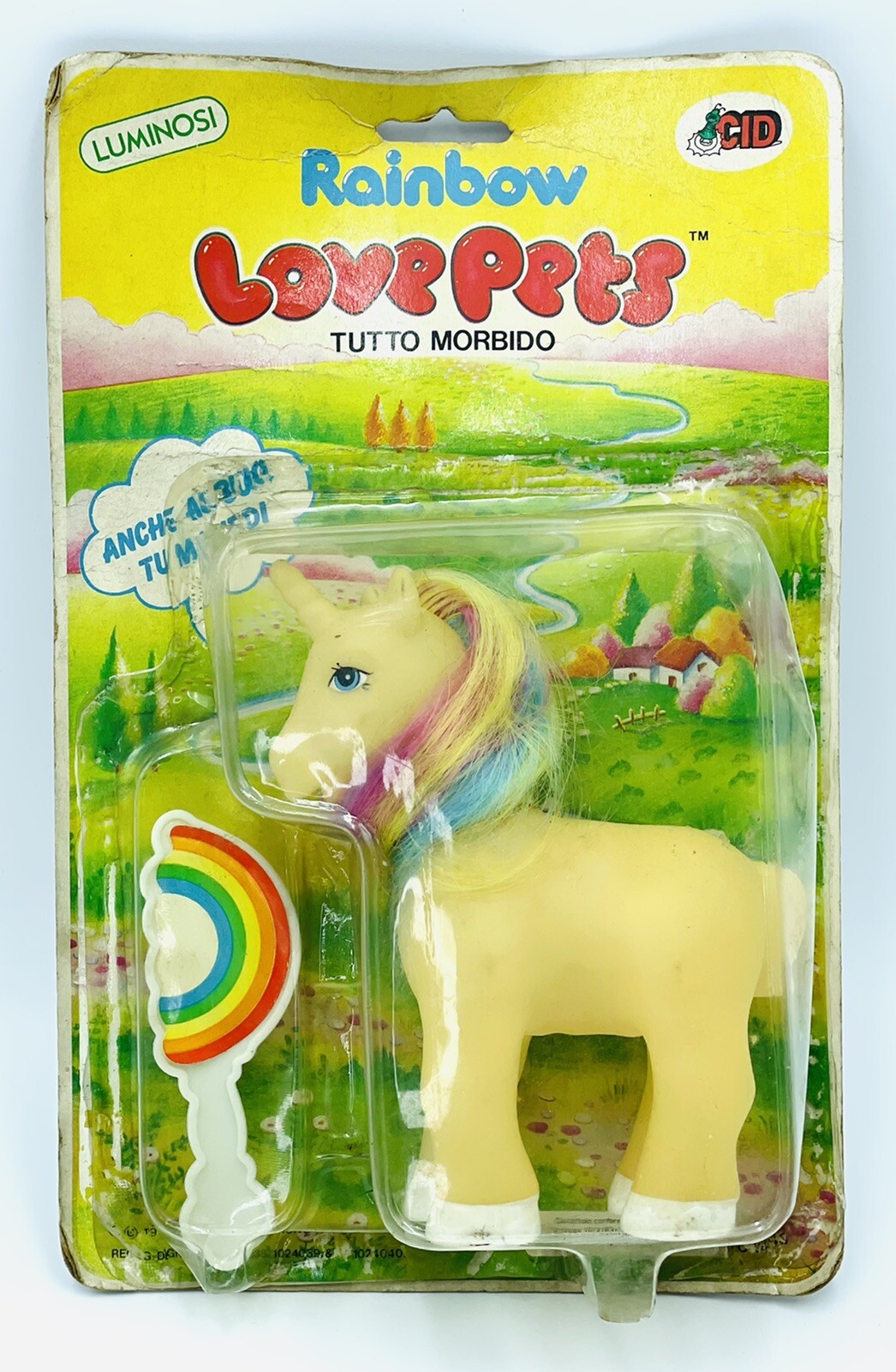 RARE 1984 Soma Rainbow Love Pet Yellow PONY MLP CLONE KNOCKOFF MY ...