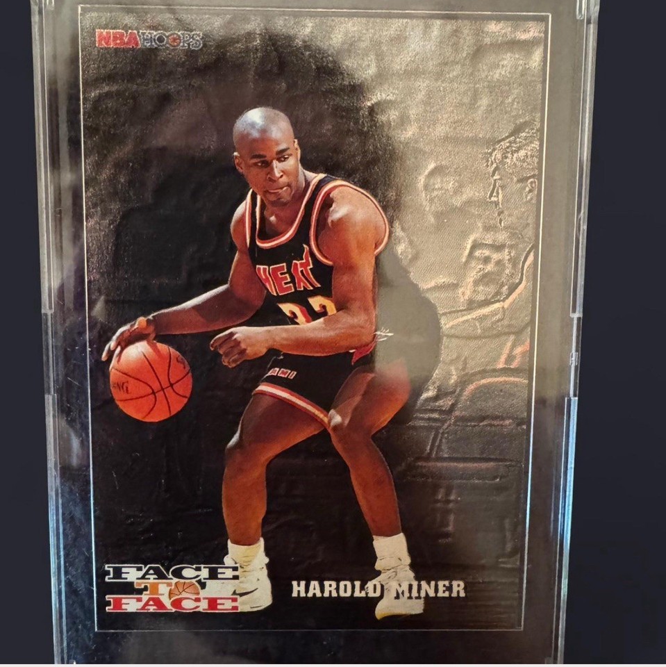 HAROLD MINER / MICHAEL JORDAN 1993-94 NBA HOOPS FACE TO FACE SKYBOX ...