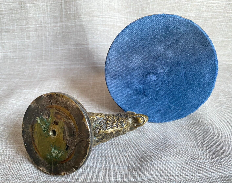 Antique c1920s Mounted Fine Heavy Bronze Scottie Dog Car Radiator Cap ...