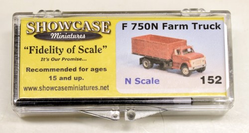 SHOWCASE MINATURES N Scale F 750N FARM TRUCK Kit #152 - NEW | eBay