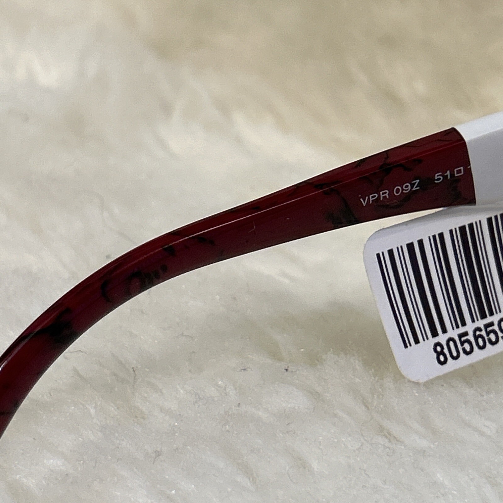 Prada PR 09ZV 09ZV 15D-1O1 51 Etruscan Red Marble Eyeglasses | eBay