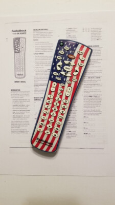 Radio Shack Universal 4 in One Remote Control Model 09A02 USA American ...