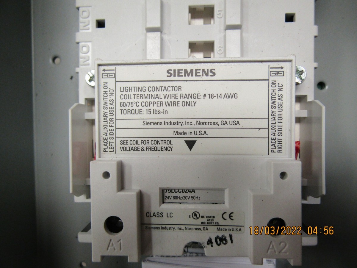 Siemens 6 Pole Lighting Contactor | Shelly Lighting