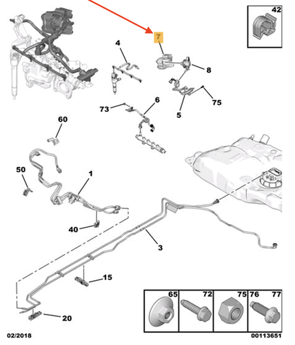 PEUGEOT 5008 Fuel Filter Support 9821726980 New Genuine | eBay
