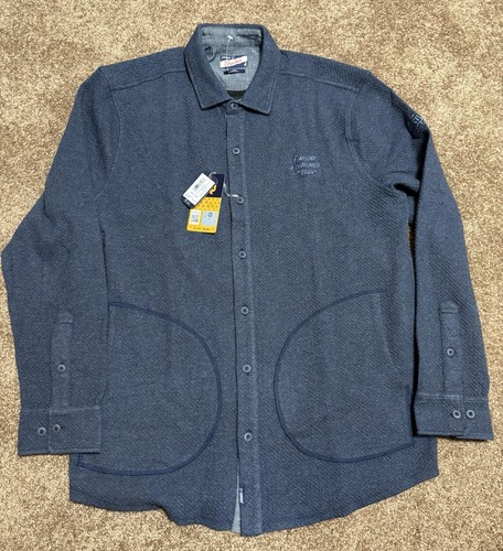 New $225 Johnnie-O Shacket Notre Dame Play Like A Champion Shirt Jacket ...