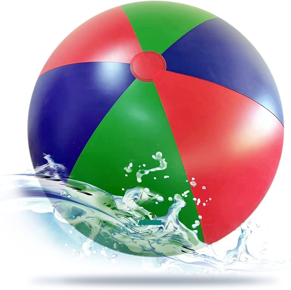 Big huge Beach Ball 150cm+ infl. **Green/Blue/Red colors** beach ball ...