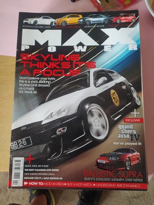 Max Power Magazine April 2008, Nissan R33 Focus GT-R, Merc CL600, GT-R ...