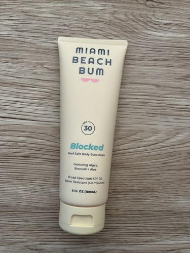 Miami Beach Bum SPF 30 Blocked Mineral Sunscreen Body Cream 6 oz NEW | eBay
