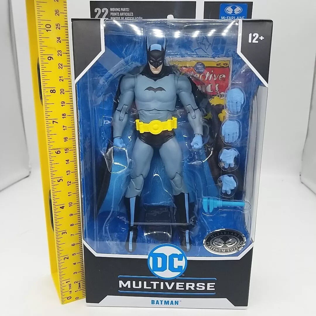 dc multiverse mcfarlane first appearance batman platinum edition | eBay