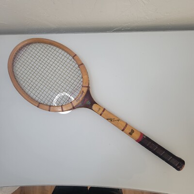 VINTAGE WILLIAM BANCROFT WOOD TENNIS RACKET NICE! | eBay