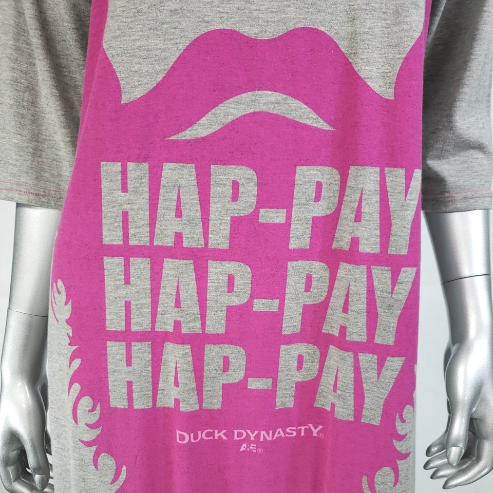 DUCK DYNASTY HAP-PAY Women's Small Medium 6/10 Pullover Night Gown Pink ...