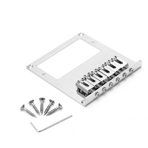 Adjustable Saddles 6 String Fixed Hardtail Bridge For Tele Telecaster ...