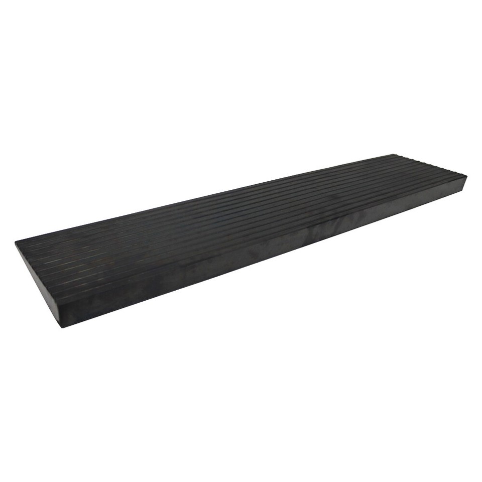 Non-Slip Solid Rubber Threshold Ramp cuttable Black Engineering ...