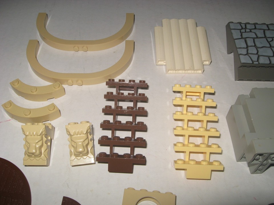 LEGO Castle Rock Detail Walls Panels Arch Doors Stairs Prison Jail Bars ...