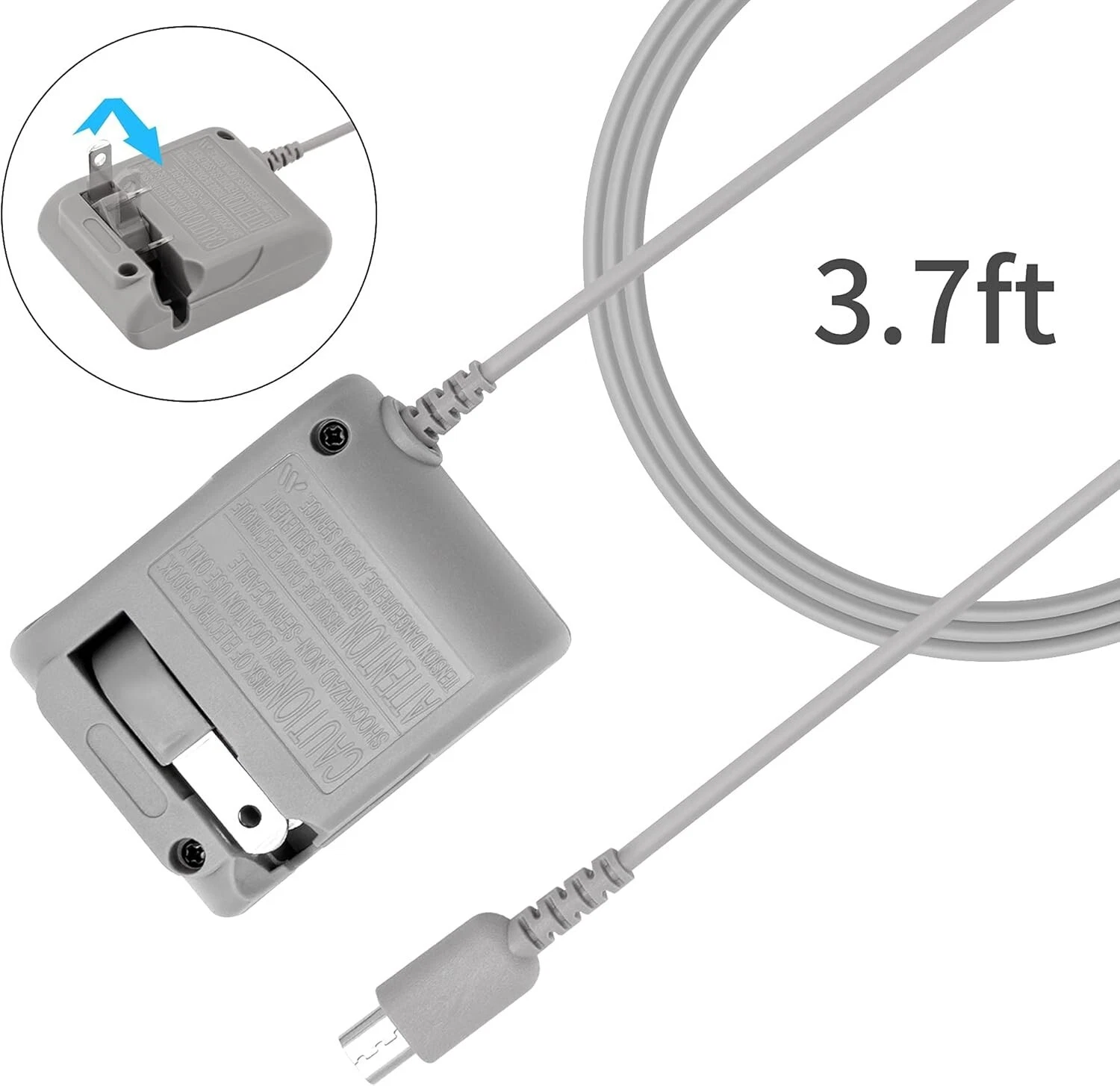 New AC Adapter Home Wall Charger Cable for Nintendo Ds Lite/ DSL/ NDS ...