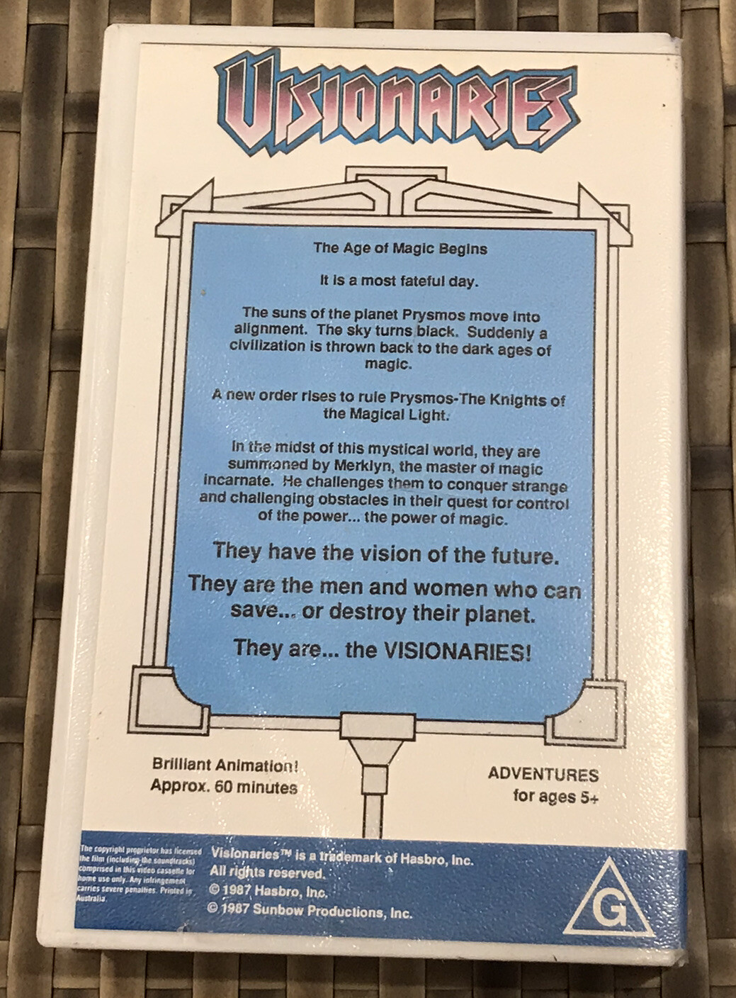 Visionaries Volume 1 VHS Video Tape Animated 1987 | eBay