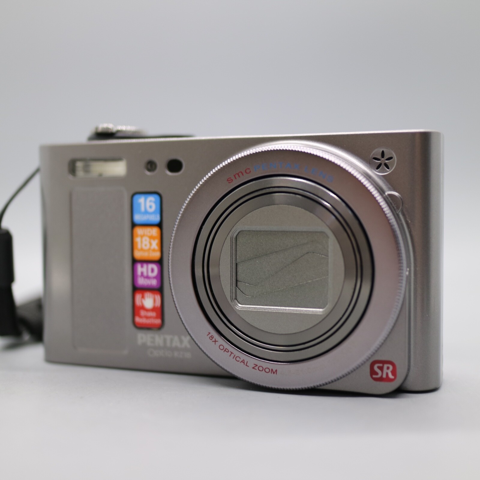 Pentax Digital Camera RZ18 16.0MP Silver Tested *Read Description* for ...