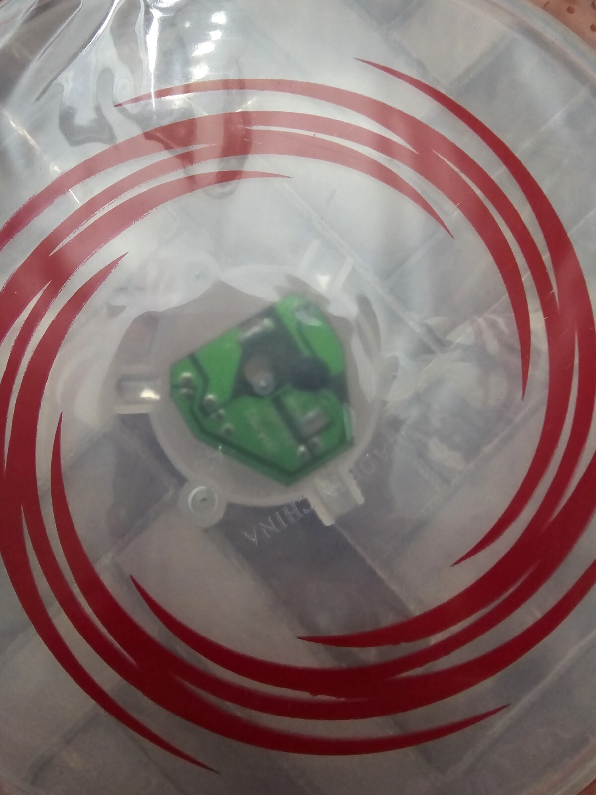 USA Novelty LED Rainbow Flying Disc Frisbee Clear & Red 9" | eBay