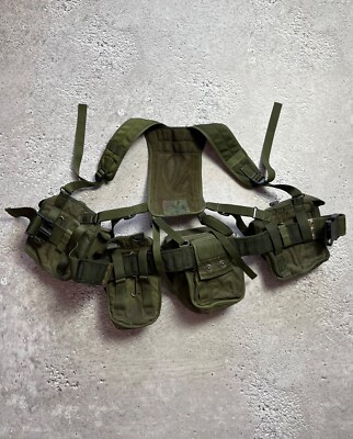 British Army PLCE Webbing Belt Kit Olive Green Loadout Set 1990s ...