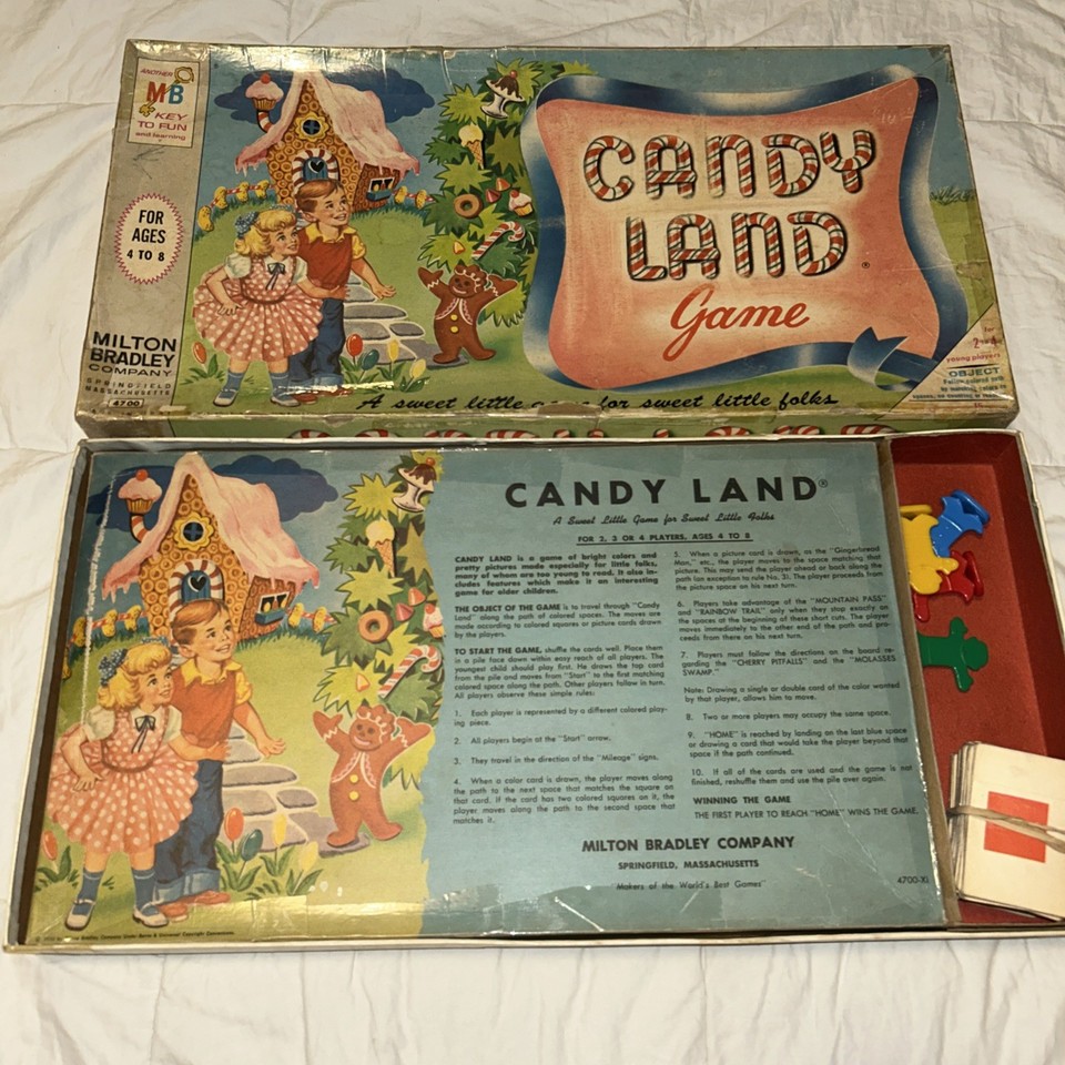 Original Candy Land Board Game 1955/1962 Milton Bradley 4700 USA | eBay