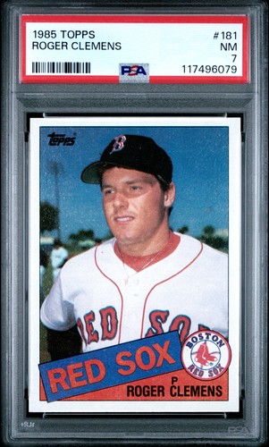 1985 TOPPS #181 ROGER CLEMENS ROOKIE RC PSA 7 | eBay