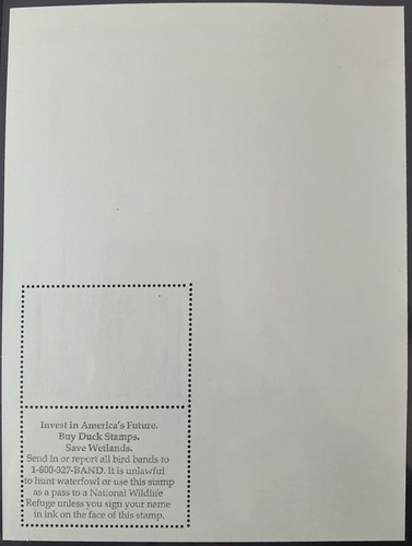 Scott# RW75 Federal Duck 75th Anniversary Stamp Sheet MNH OG *ARTIST ...