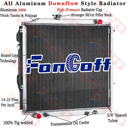 Aluminum 2 Row Radiator For 1996 1997-2002 Toyota 4Runner SR5 3.4L 2.7L ...
